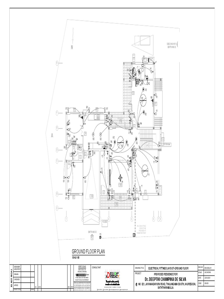 Electrical Layout for Proposed Residence | PDF | Design | Economic Sectors