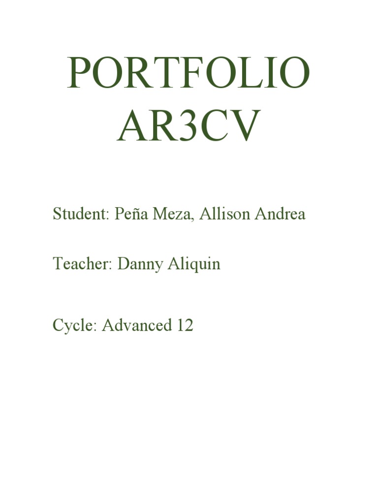 Portfolio Arw3 Advance 12 | PDF | Anxiety | Internet