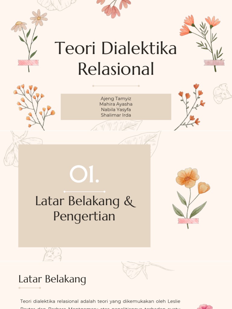 Teori Dialektika Relasional dalam Hubungan | PDF