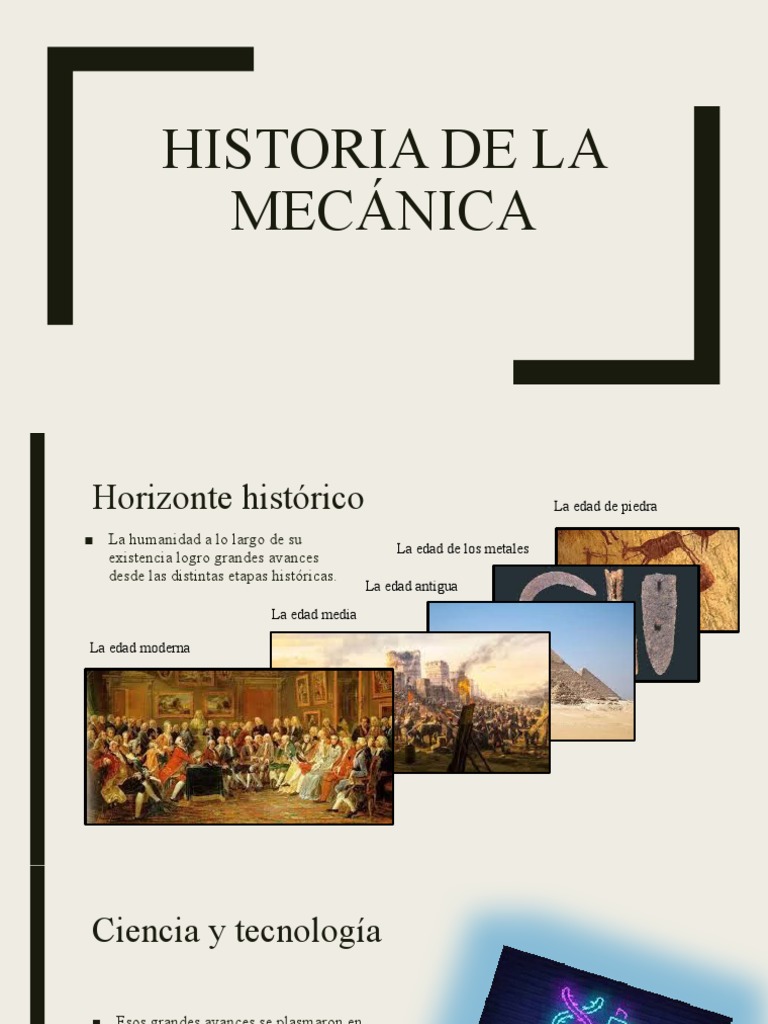 Lectura 1 Historia De La Mecánica Pdf Science Isaac Newton