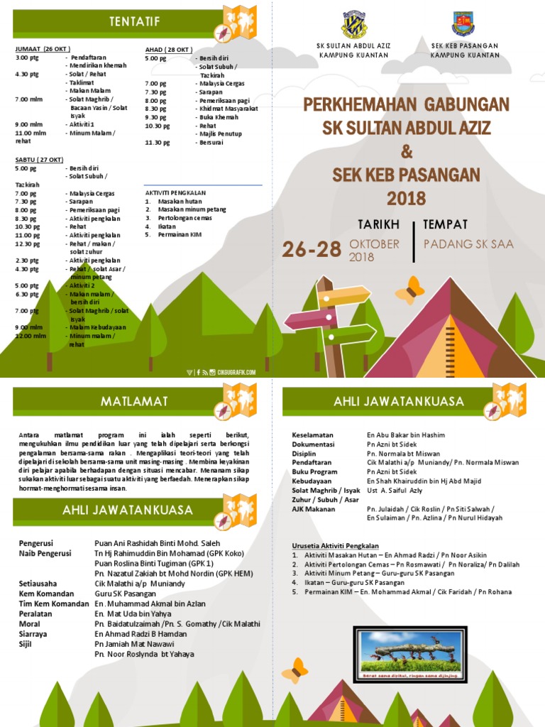Buku Program Perkhemahan 2018a | PDF
