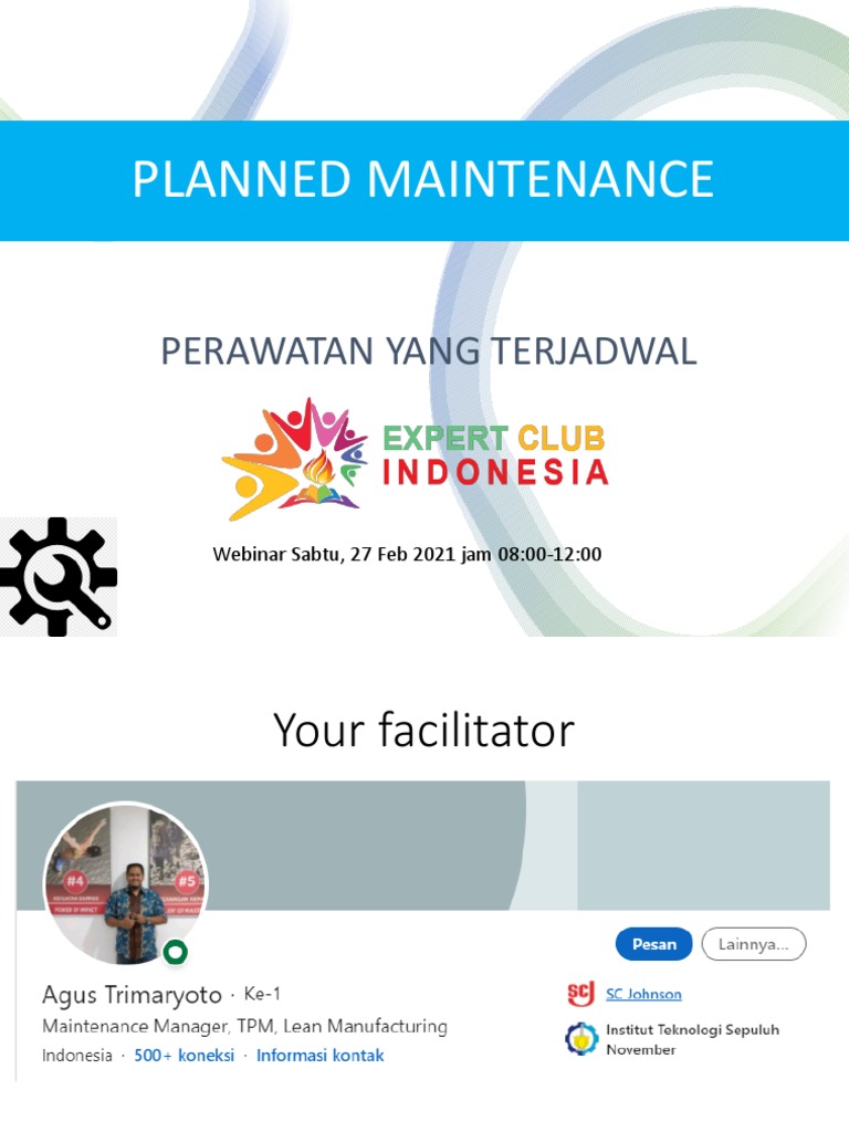 TPM-Maintenance Rev 02 - ECI (Participants) | PDF