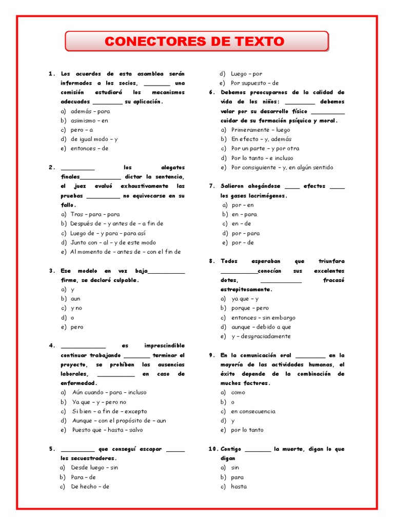 Conectores 4to | PDF