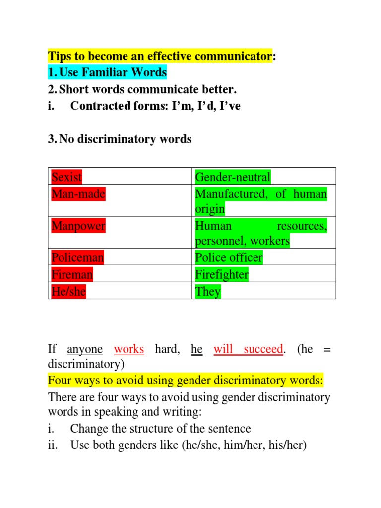 Effective Communication Tips Guide | PDF | Advertising | Science