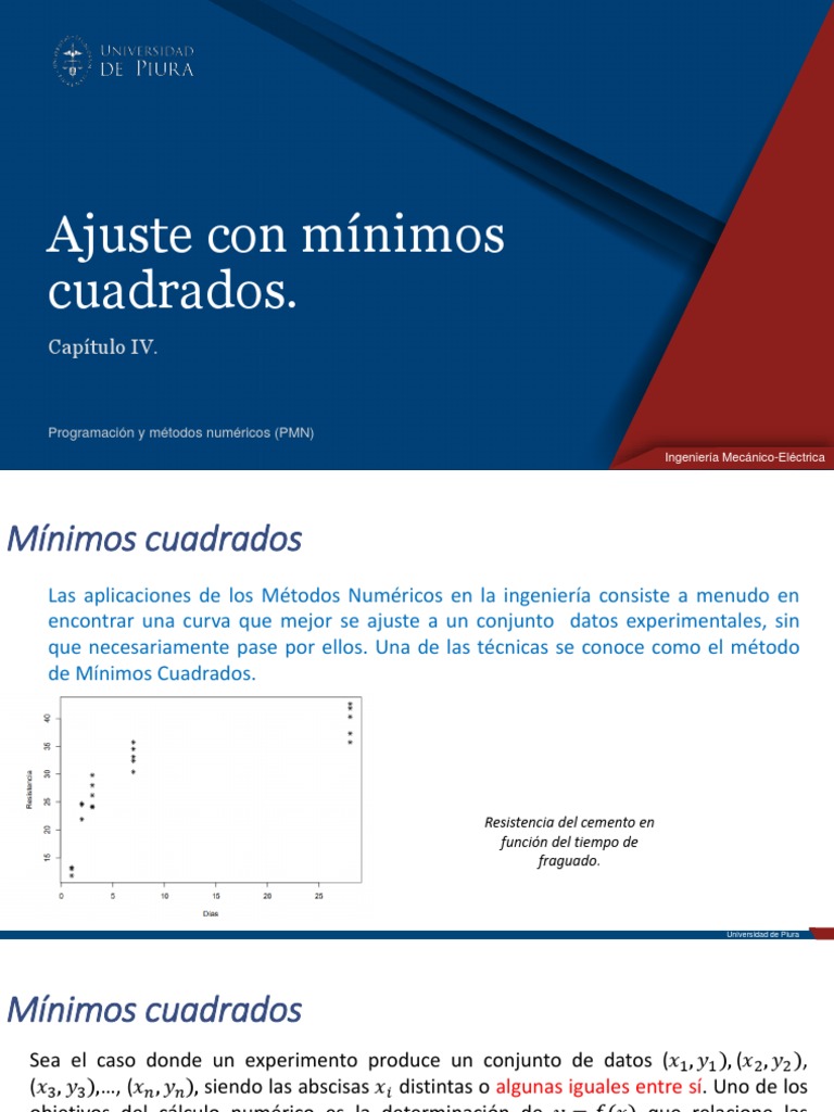 4.2. Mínimos Cuadrados | PDF | Mínimos cuadrados | Análisis numérico