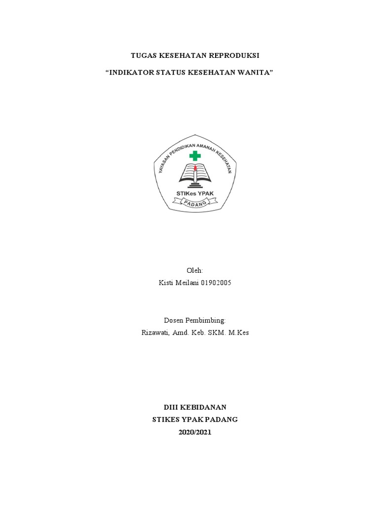 Bagi Kespro Kisti Meilani Indikator Status Kesehatan | PDF Bagi Kespro Kisti Meilani Indikator Status Kesehatan | PDF