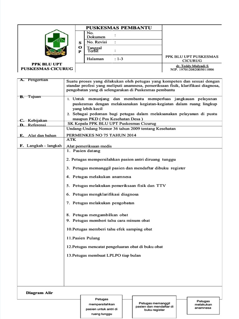 PDF Sop Pelayanan Di Pustu - Compress | PDF