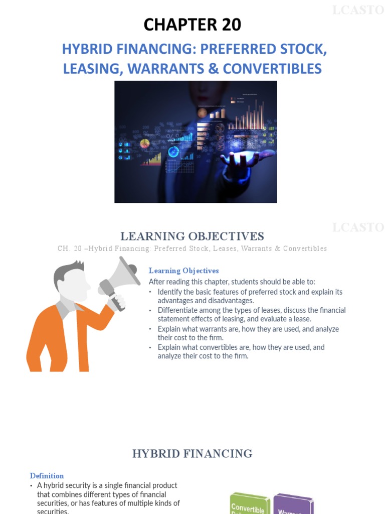 Ch. 20 - Hybrid Financing | PDF | Stocks | Bonds (Finance)