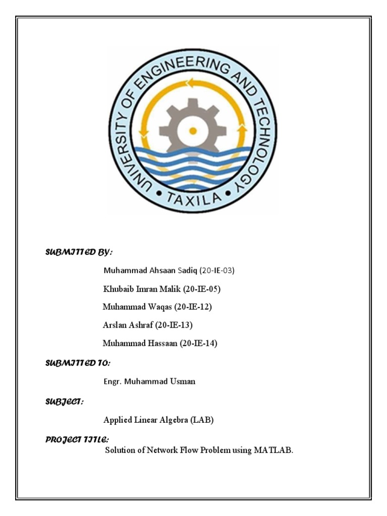 Project Report Matlab | PDF | Mathematical Relations | Mathematical Concepts