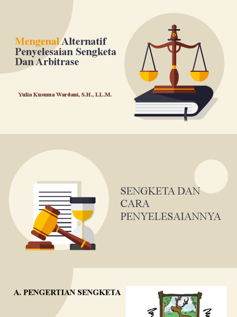 Sesi 1 Mengenal APS Dan Arbitrase | PDF