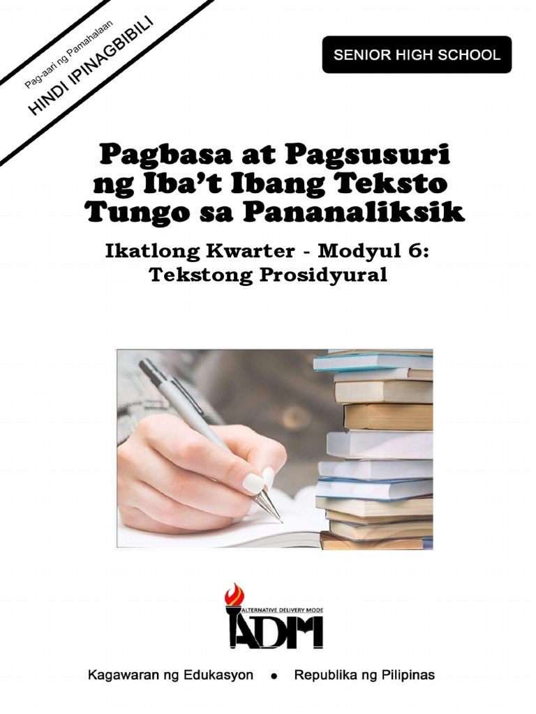 Pagbasa11 Kwarter3 Mod6 v1 | PDF