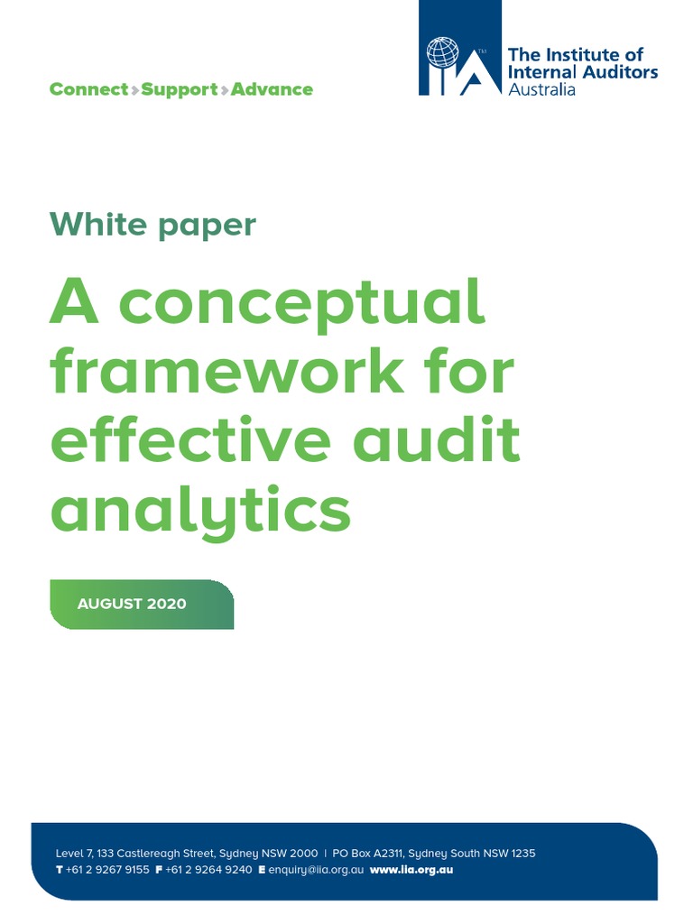 (IIA) Conceptual Framework-For-Effective-Audit-Analytics | PDF ...