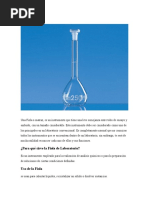 Fiola de Laboratorio: Usos y Tipos | PDF | Laboratorios | Lentes