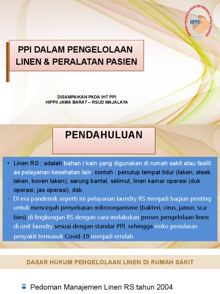 Manajemen Linen & Peralatan Revisi | PDF