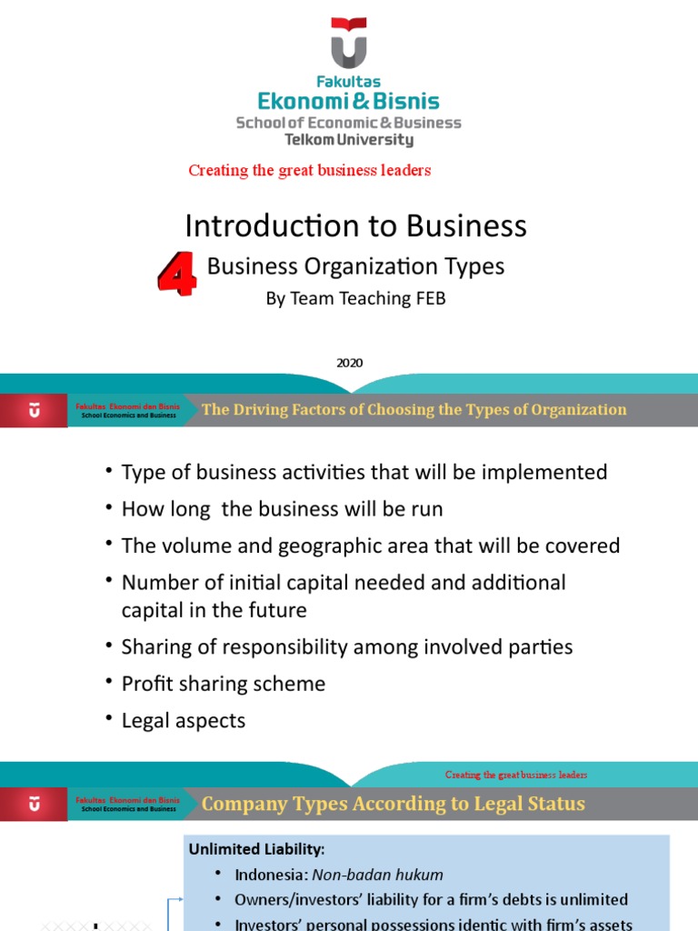 Business Organization Types | PDF | Partnership | Stocks