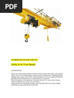 Operations & Maintenance Manual For Crane | PDF | Crane (Machine) | Bridge