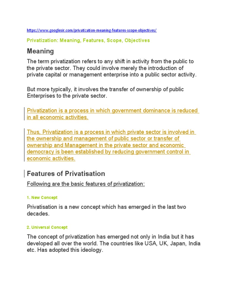 Privatization | PDF | Privatization | State Owned Enterprise