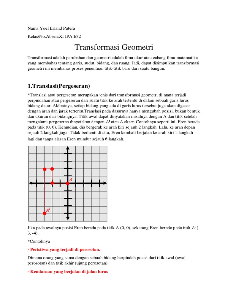 Tugas Math Transformasi | PDF