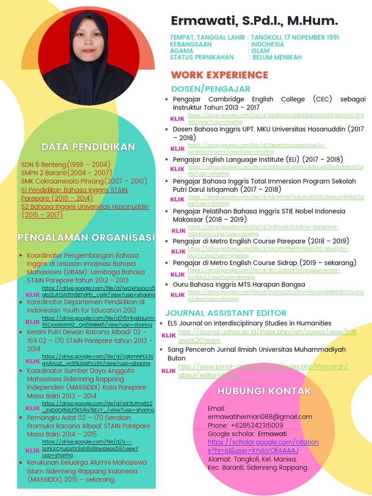 CV With TOEFL | PDF