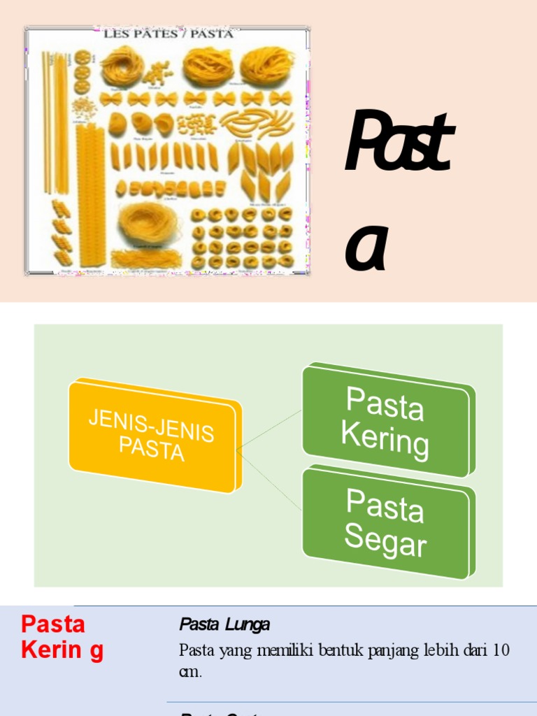 Pasta | PDF | Memasak, Makanan, & Anggur