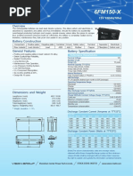 HFS12-400W-X Battery Specifications | PDF | Electricity | Physical ...