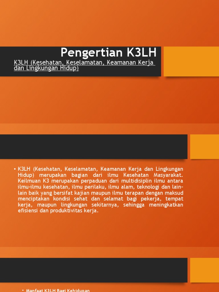 Pengertian K3LH | PDF