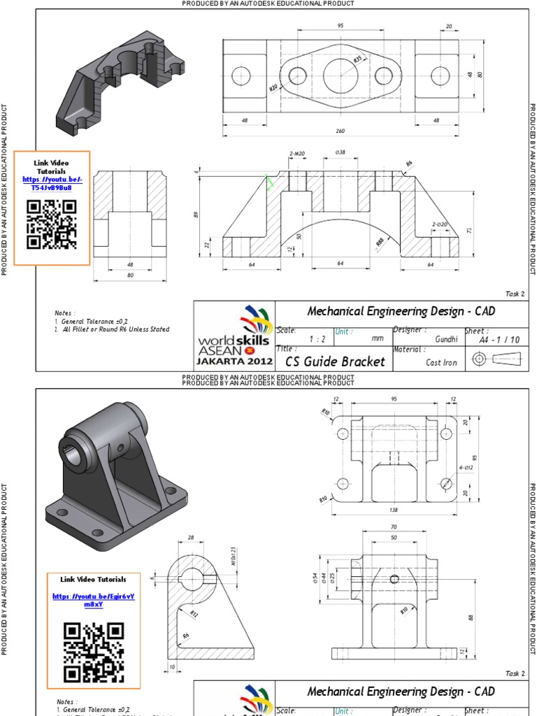 Job Sheet Gambar Teknik CAD Autodesk Inventor 2023 # ...