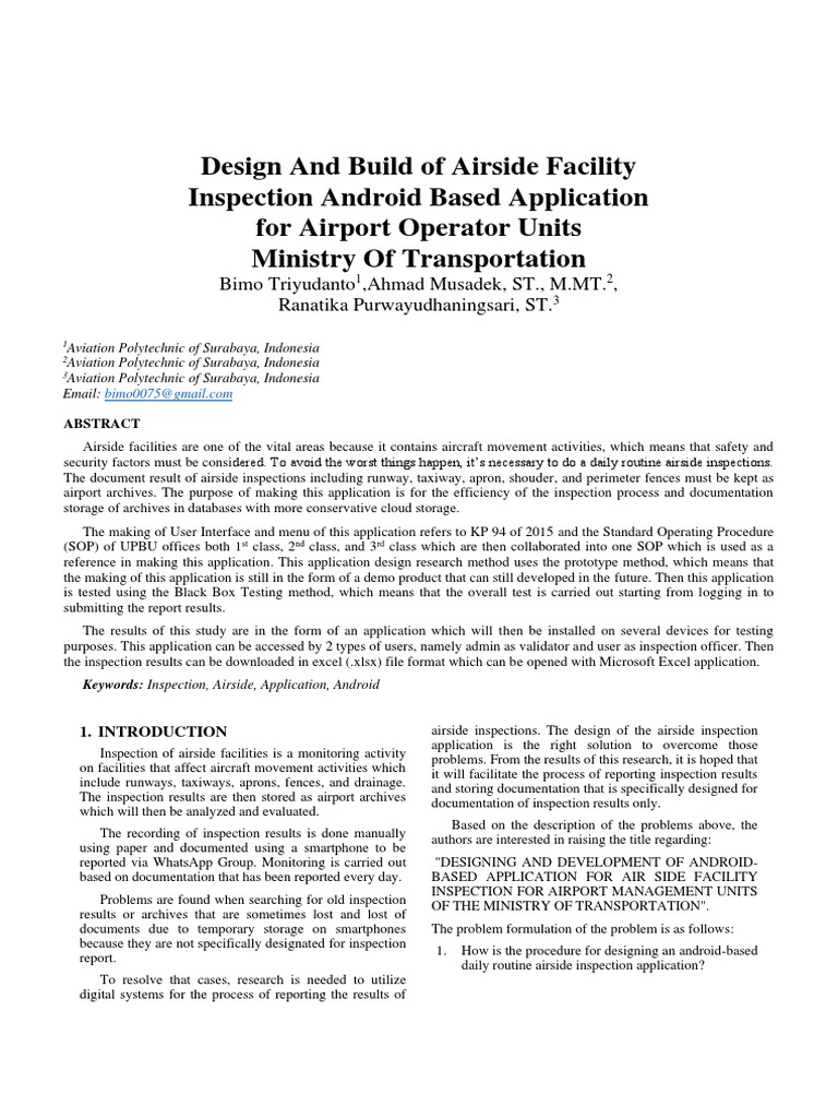 Design and Build of Airside Facility | PDF | Airport | Databases