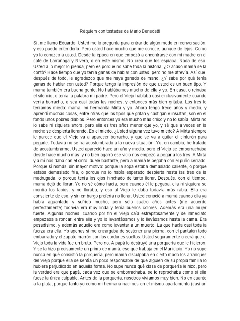 Réquiem Con Tostadas | PDF