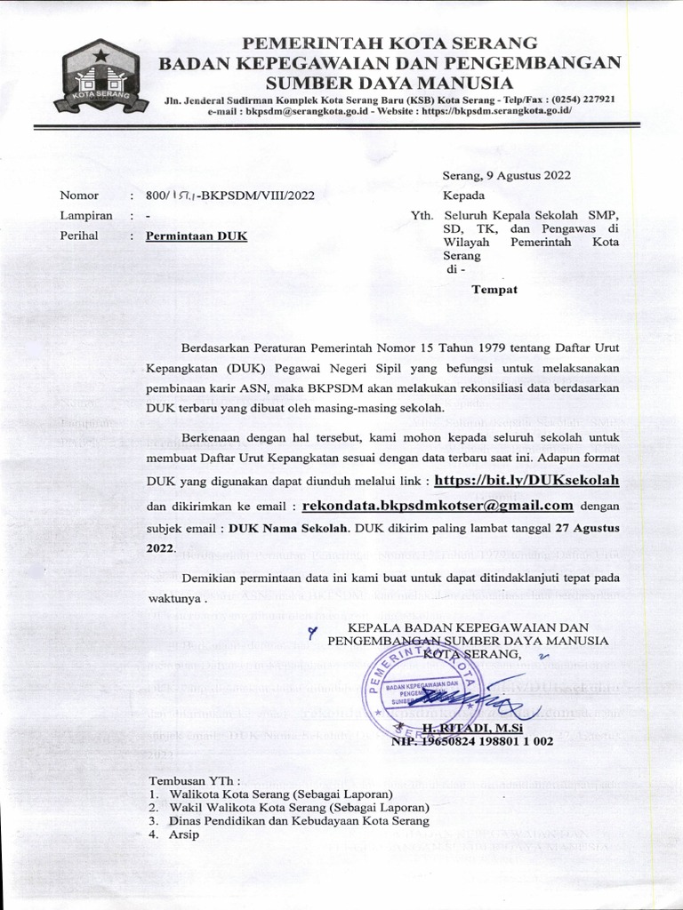 Permintaan Duk | PDF