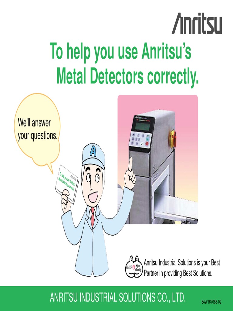Anritsu Metal Detection Guide | PDF | Inductor | Magnetism
