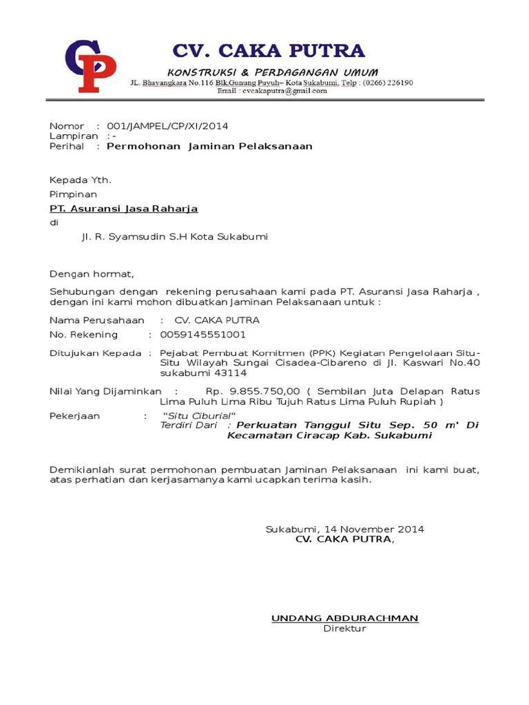 Data - 47 - Contoh Surat Penjamin 57 | PDF