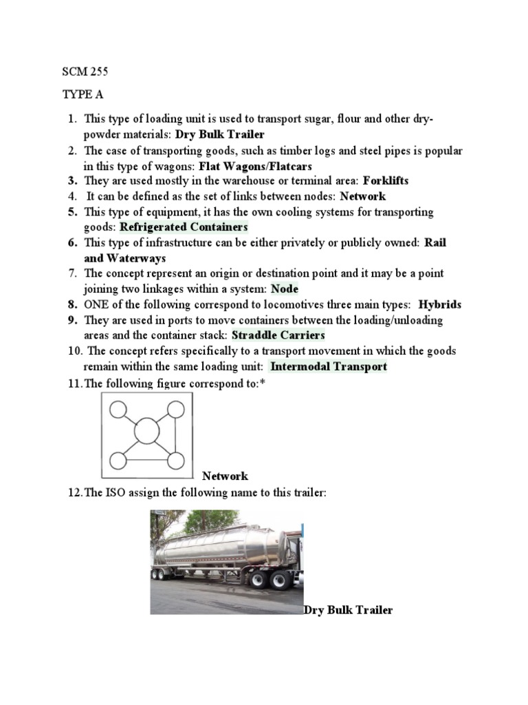 SCM 255 | PDF | Intermodal Freight Transport | Transport