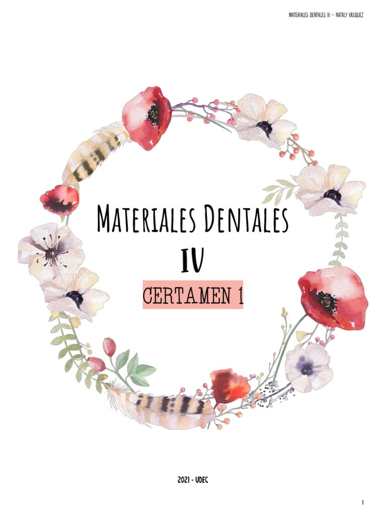 Apunte Materiales Dentales IV - Completo | PDF | Dentadura postiza | Odontología
