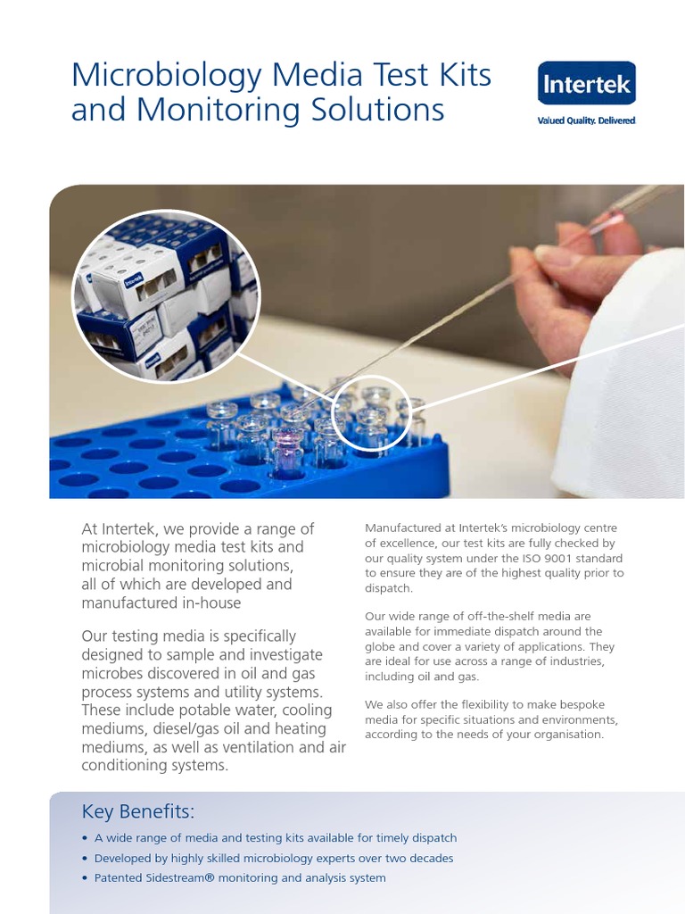 Media Test Kits Data Sheet Web Quality PDF | PDF | Bacteria | Microbiology