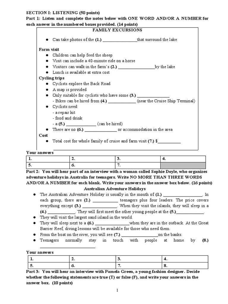 ĐỀ CHÍNH THỨC TIẾNG ANH OLYMPIC THHV LỚP 10 | PDF | Galaxy | Milky Way