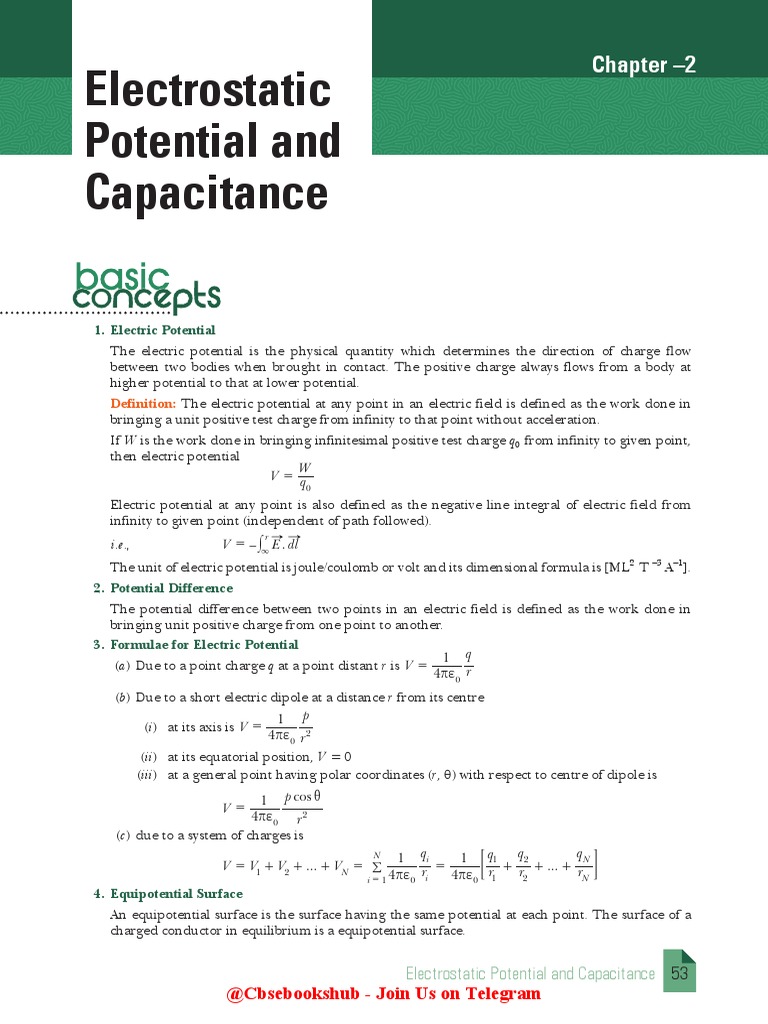 Xam Idea Physics - Chapter2 | PDF | Dielectric | Capacitor
