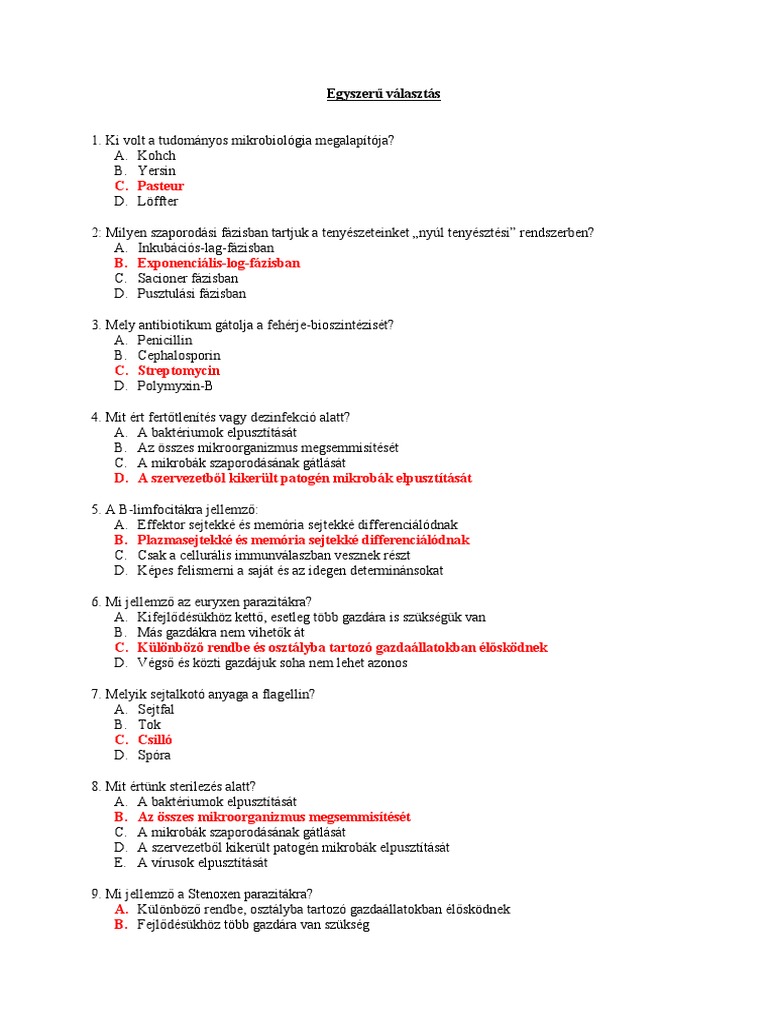 Mikrobi Tesztek | PDF