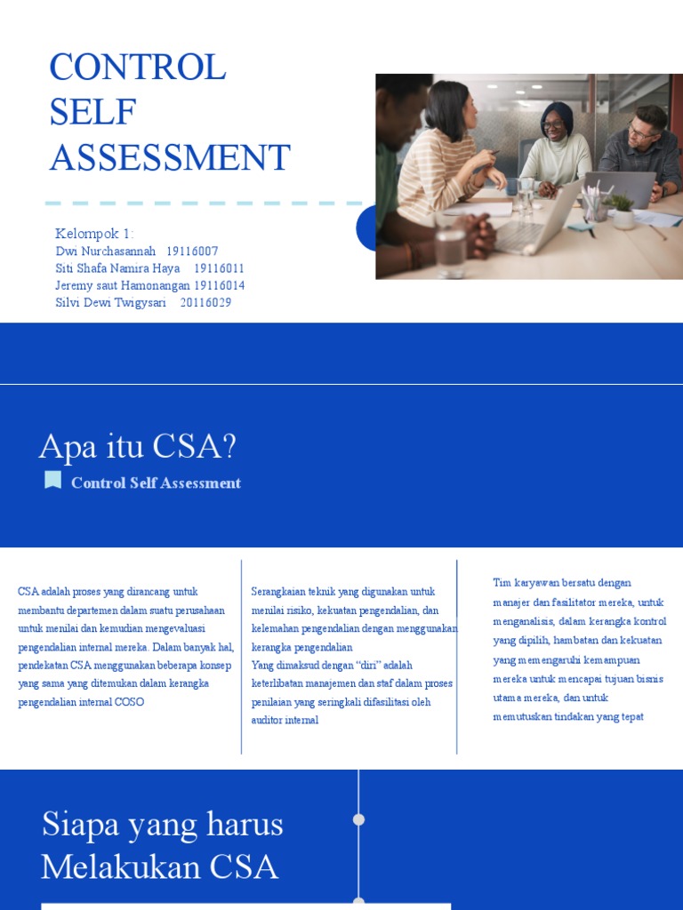 Penerapan Control Self Assessment (CSA) | PDF | Pengembangan Diri