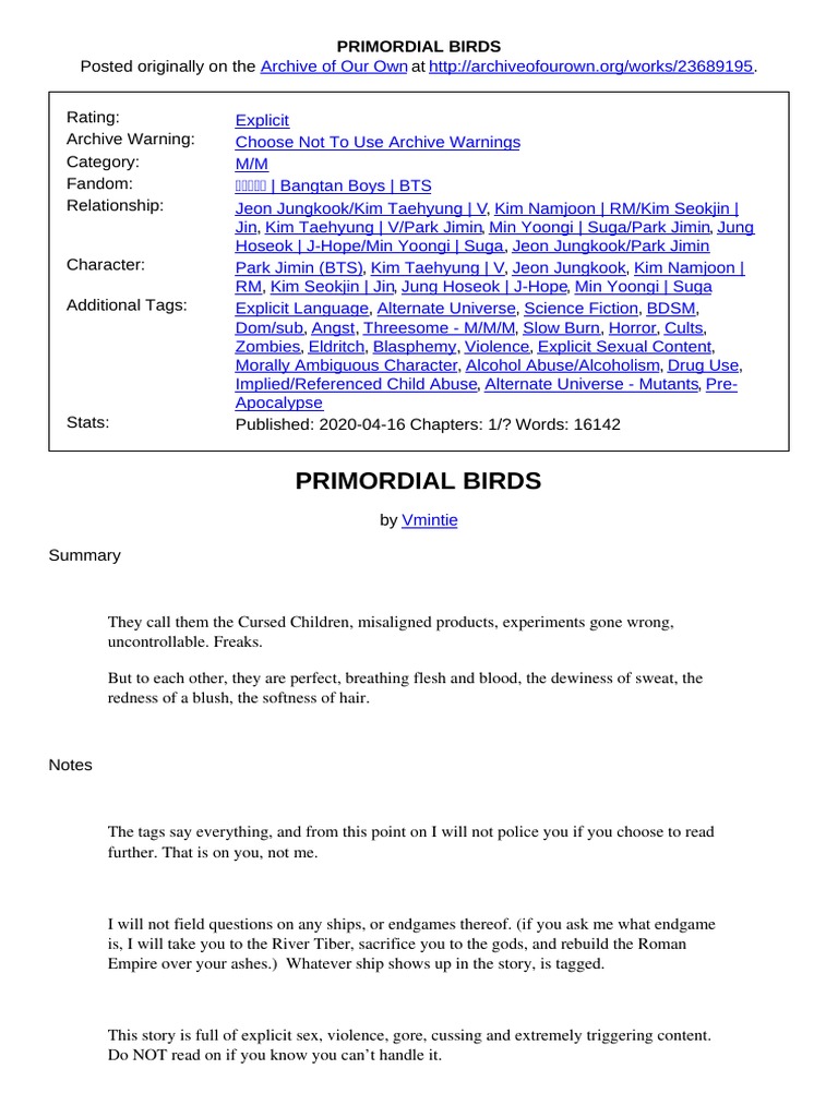 Primordial Birds | PDF