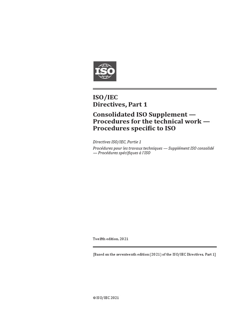 Annex SL - Excerpt From ISO IEC Directives Part 1 and Consolidated ISO ...