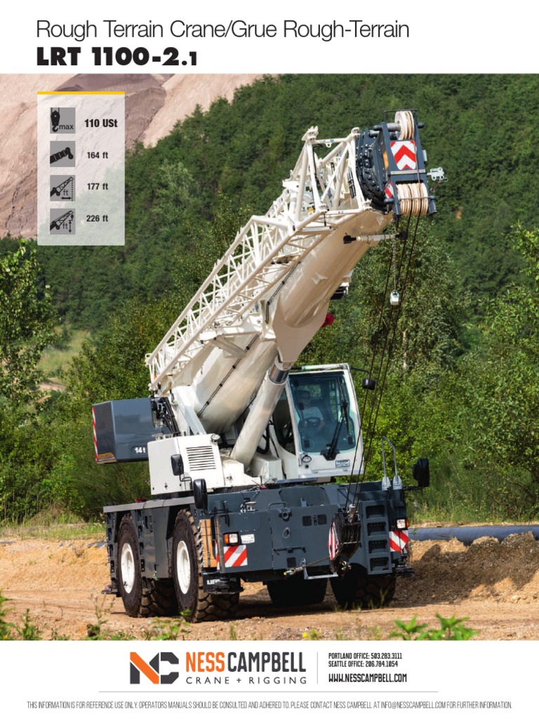 Liebherr LRT 1100 2.1 Complete | PDF | Crane (Machine) | Tools