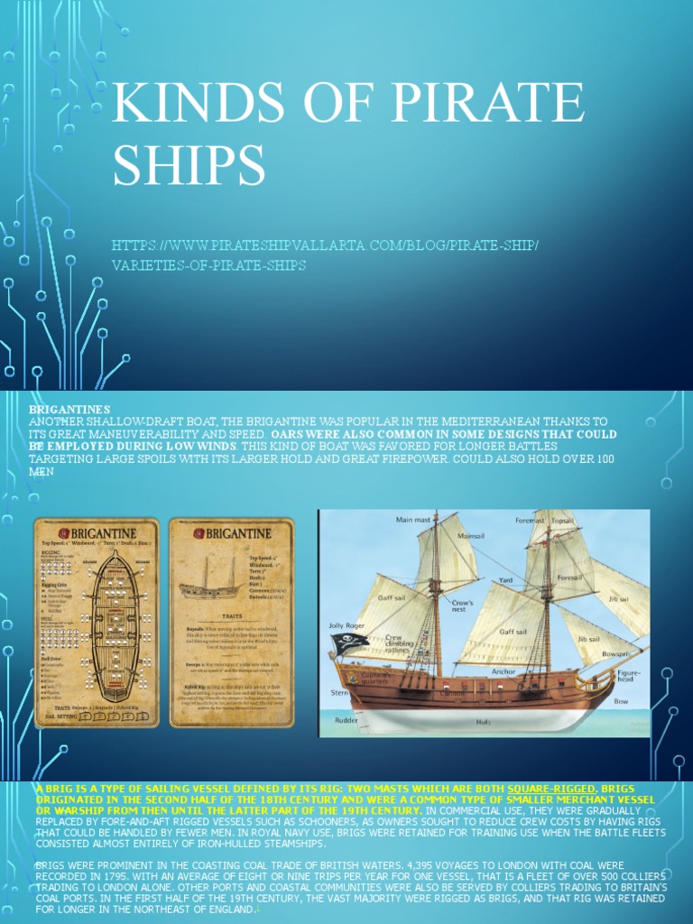 Kinds of Pirate Ships | PDF | Galley | Ship Types