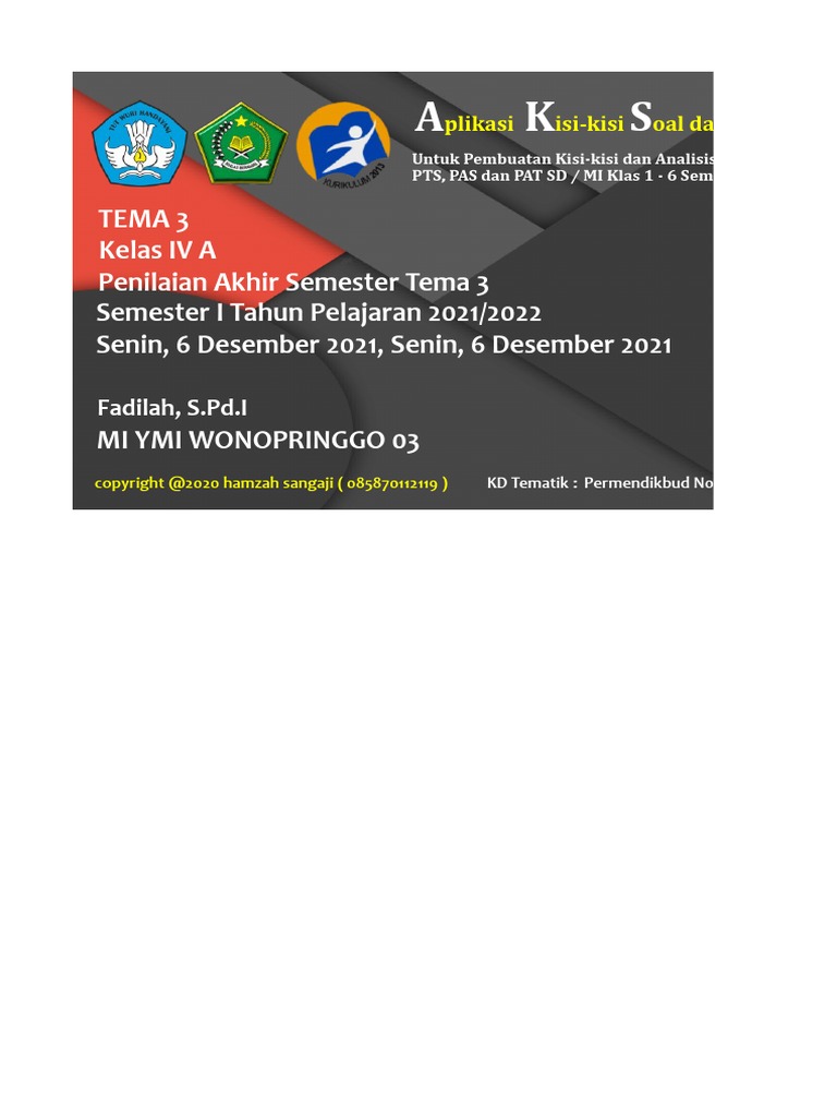 Aksan Tema 3 SBDP | PDF