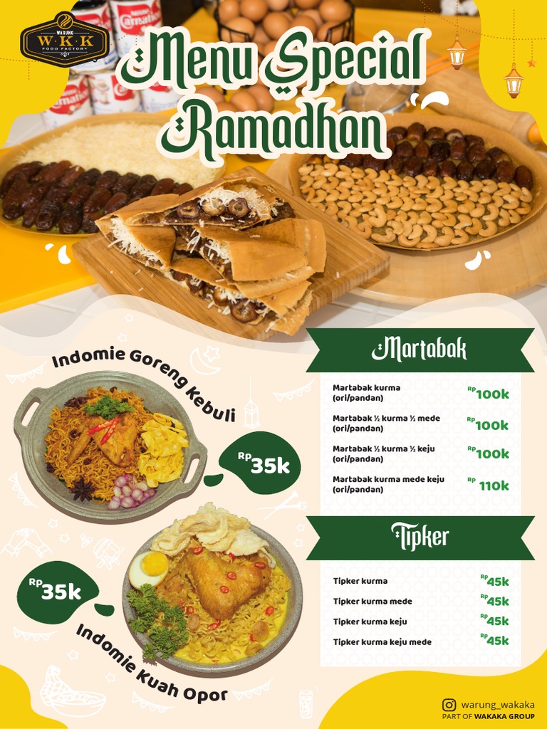 Menu Spesial Ramadhan di Dima Restaurant | PDF