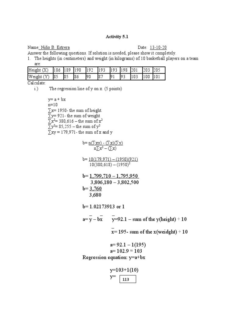 Activity 5 MMW | PDF | Statistical Theory | Statistical Inference