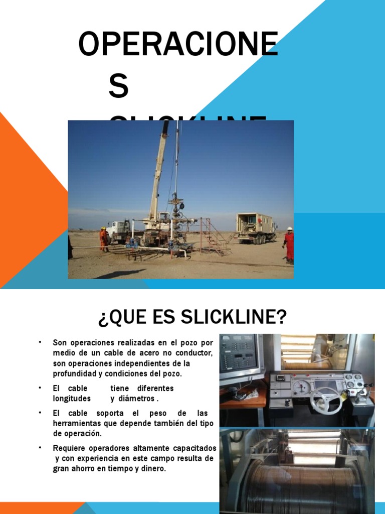Operaciones Slickline Expo | PDF | Gases | Hidráulica