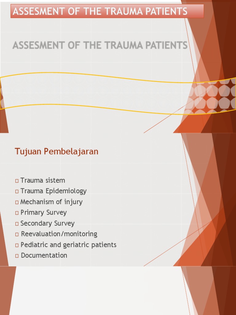 Assessment of The Trauma Patients | PDF