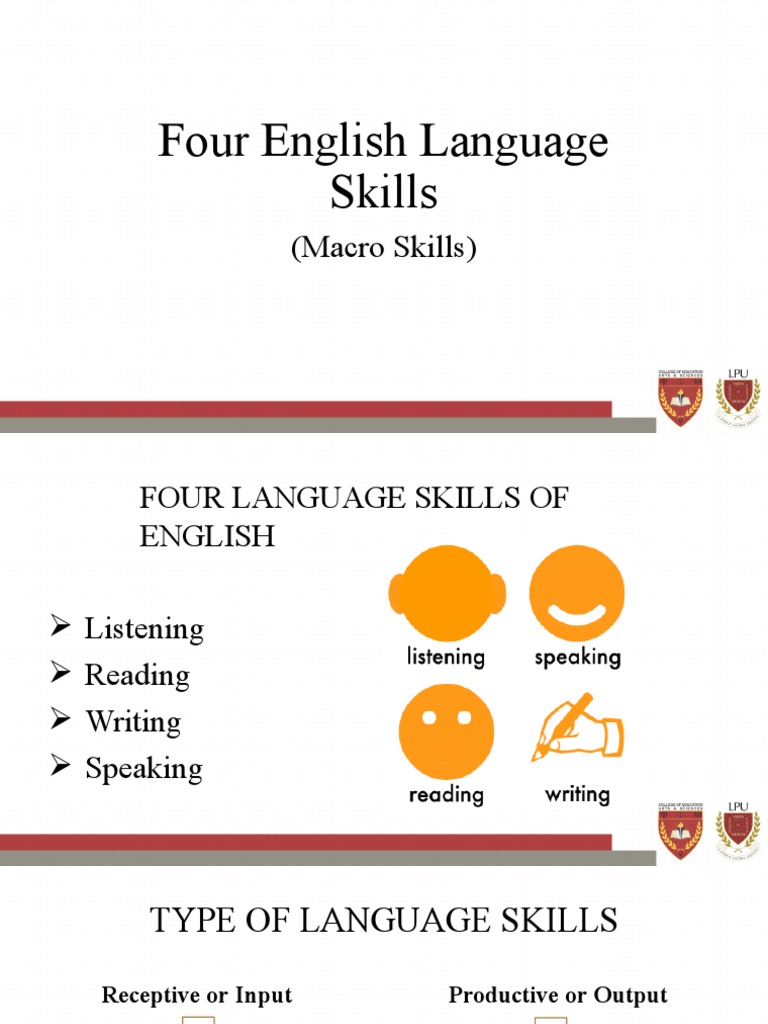 1 Macro Skills Receptive Pdf Reading Comprehension Speed Reading