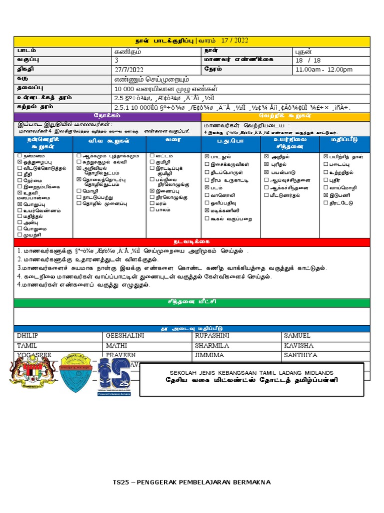 TAPAK e-RPH MATH TAHUN 3 | PDF